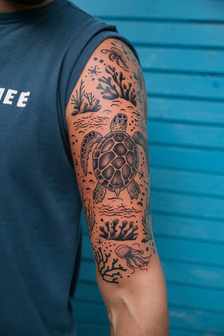 20 Sea Turtle Tattoo Ideas That'll Make You Want to Dive Into Ink