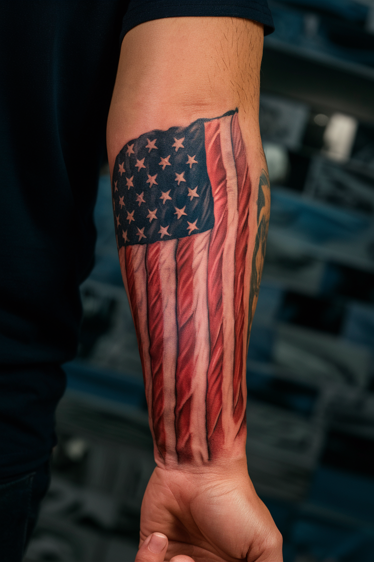 20 American Flag Tattoos That Will Make You Proud to Ink the Stars and ...