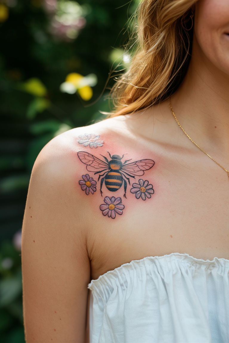 20 Bee Tattoo Ideas That Are Buzz-Worthy (With Meanings & Design Tips!)